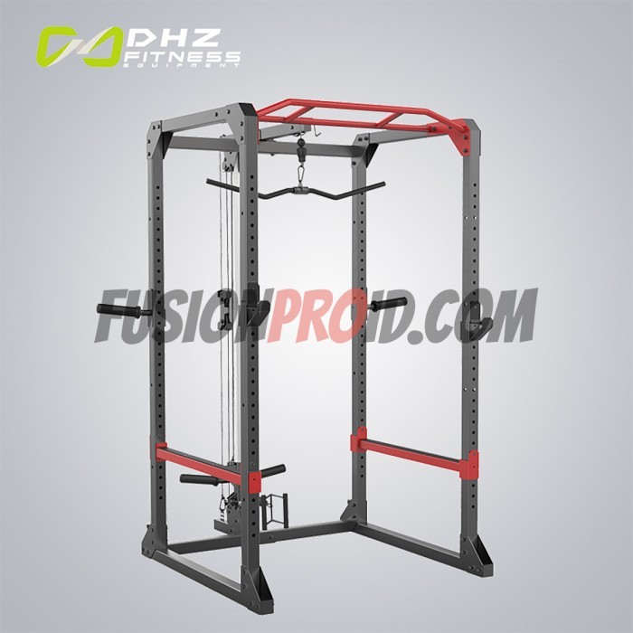 Jual Power Rack Squat Rak Barbel Pull Up Down Bench Press Home Gym Dhz ...