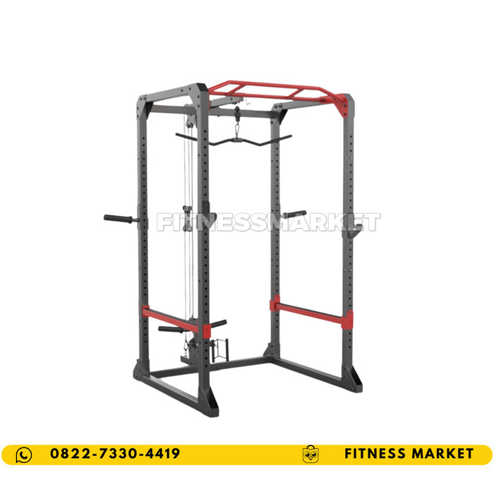 Jual Power Rack Squat Rak Barbel Pull Up Down Bench Press Home Gym Dhz ...