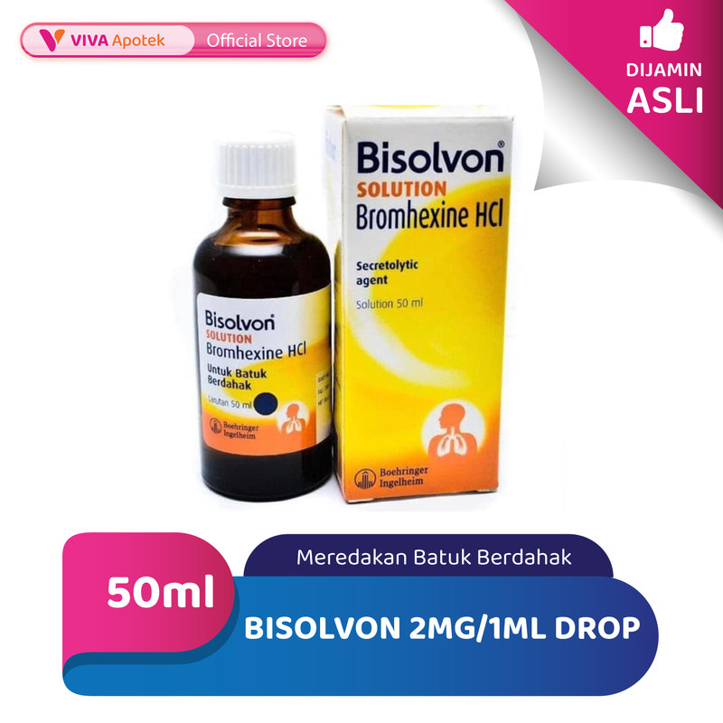 Jual Bisolvon 2mg/1ml Drop / Batuk Berdahak (50 ml) | Shopee Indonesia