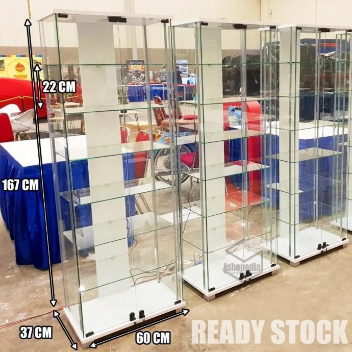 Jual Lemari Rak Kaca Etalase Pajangan Display Cabinet Pajang Koleksi ...