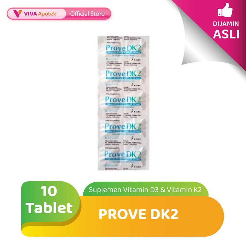 Jual Prove DK2 Suplemen Vitamin D3 & Vitamin K2 (10 Tablet) | Shopee ...