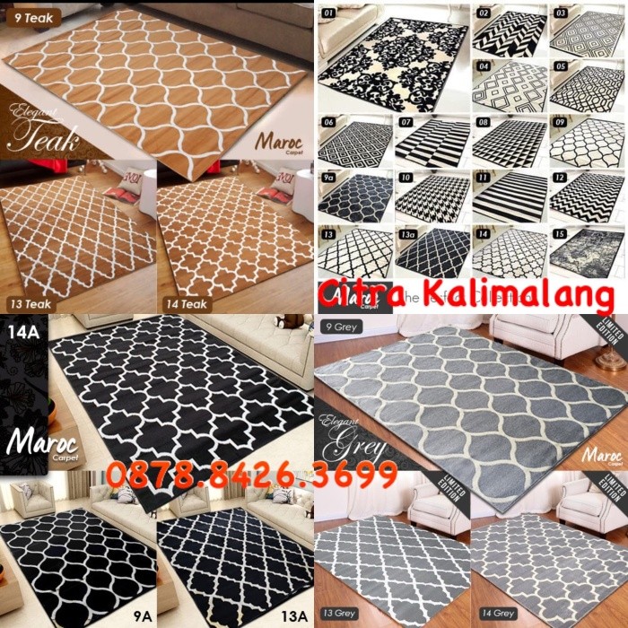 Jual KARPET MAROC "simple & elegant" uk 210x310 100% made in INDONESIA ...