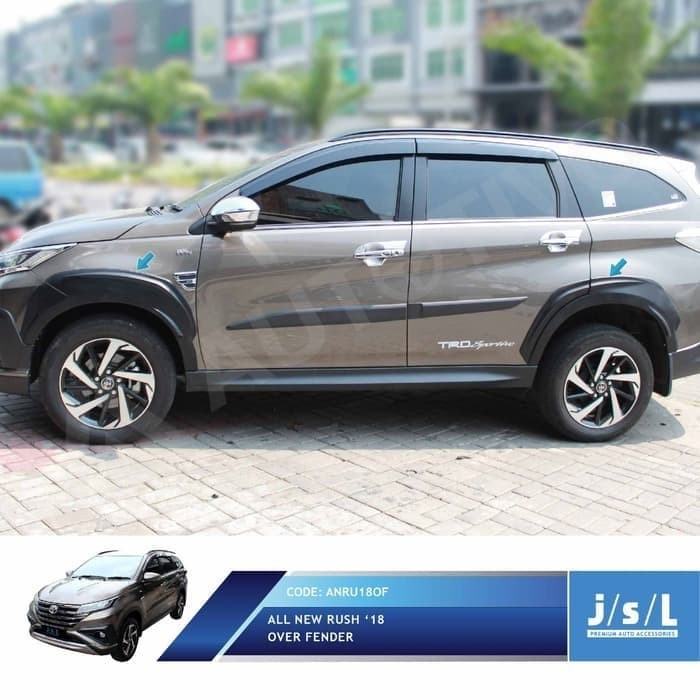 Jual NEW Over Fender Overfender All New Rush Terios 2018 Black JSL ...