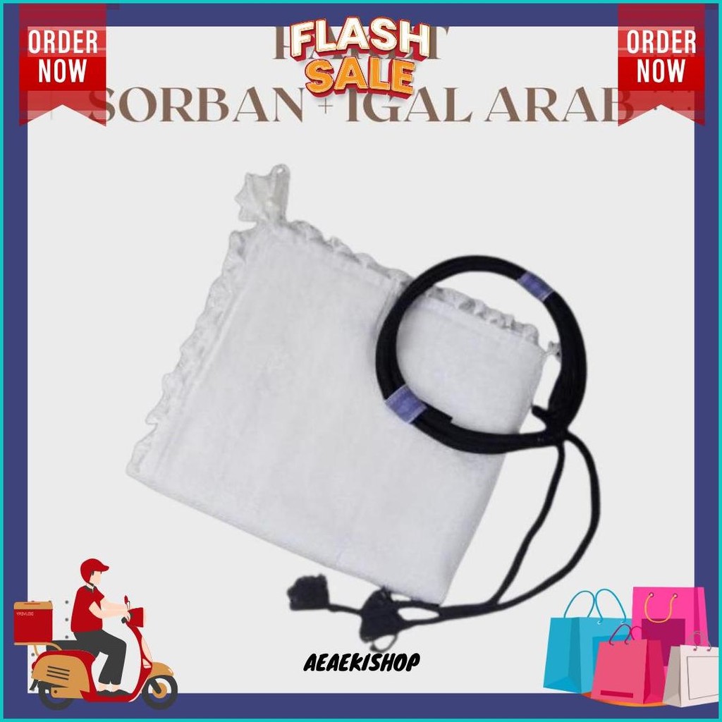 Jual Paket Igal + Sorban Anak Sampai Dewasa/Igal Ikat Kepala Sorban ...