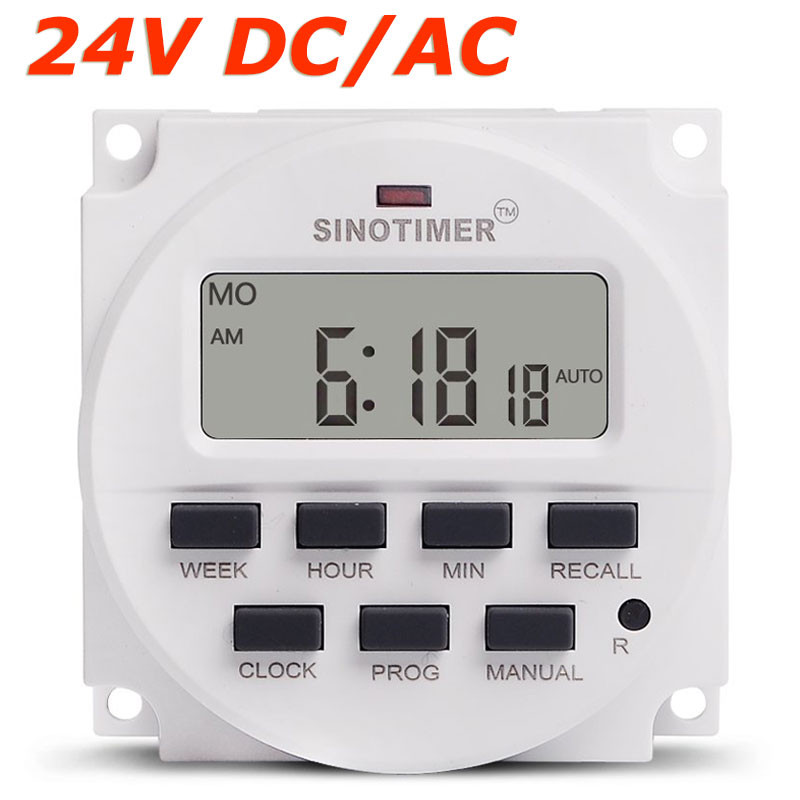Jual New Top Vendor LCD Big DISPLAY Timer 220V 24V DC AC 7 Days Weekly ...