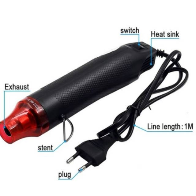 Jual Disc Mini Heat Gun Hot Air Gun Low Watt 220V 300W Alat Pemanas ...