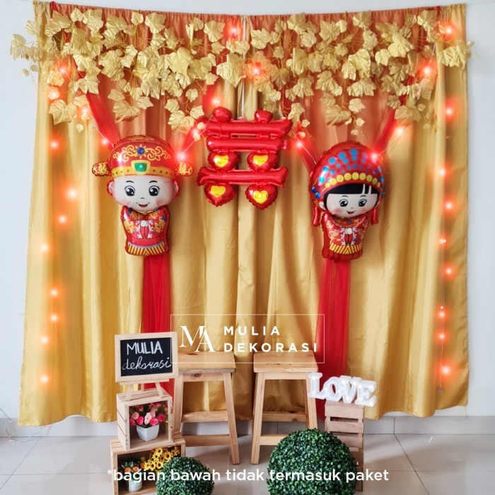 Jual Paket Dekorasi DIY Backdrop Acara Photobooth Keluarga Sangjit ...