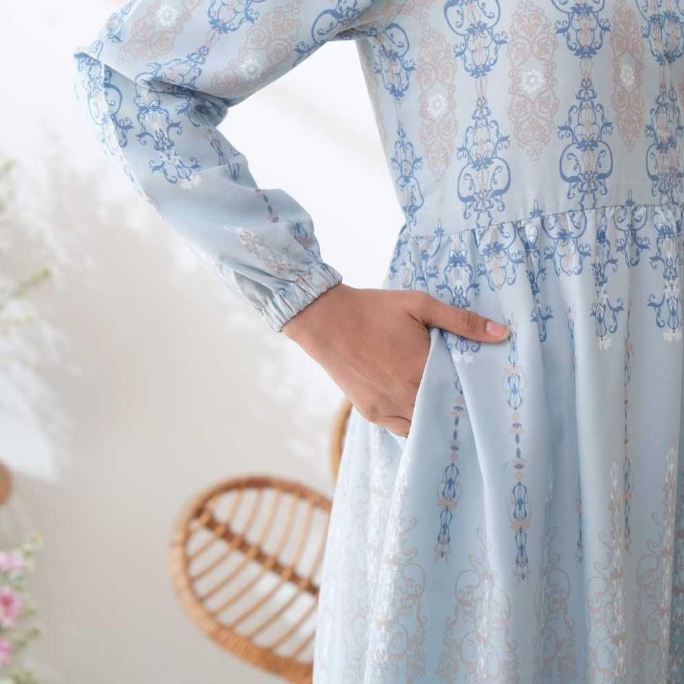 Jual eq-77 Gamis Homedress Busui Atiqah KVG Modesty Original | Shopee ...