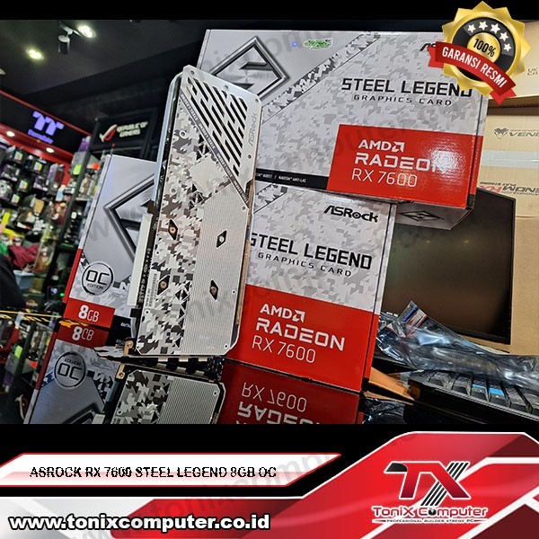 Jual ASROCK AMD RADEON RX 7600 STEEL LEGEND 8GB OC VGA Gaming RX7600 ...
