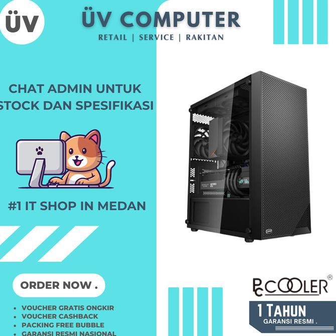Jual Casing PC Komputer PC-Cooler PCCooler C3-B310 | Mid Tower | Micro M-ATX Case | 4 Fan RGB ...