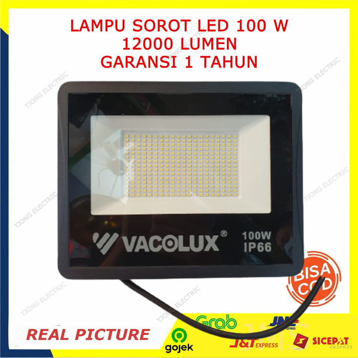 Jual LAMPU SOROT 100 WATT LED 100W VACOLUX LAMPU TEMBAK OUTDOOR FLOODLIGHT | Shopee Indonesia
