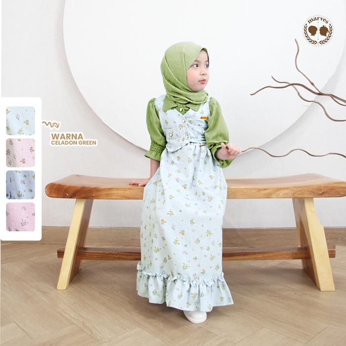 Jual New! MARVES - Lolly Baju Gamis Anak 2025 Model Baru Perempuan ...
