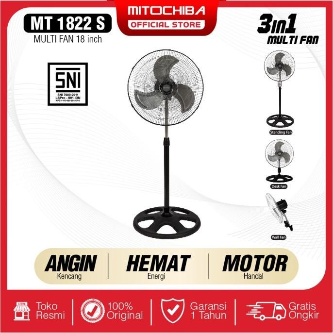 Jual MITOCHIBA KIPAS ANGIN INDUSTRIAL 3 IN 1 MT 1822S ORIGINAL DAN TERPERCAYA | Shopee Indonesia