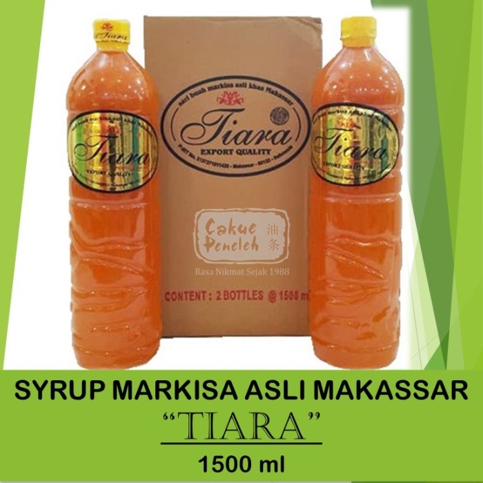 Jual SIRUP MARKISA TIARA 1500 ml - Minuman Sari Buah Markisa Asli ...