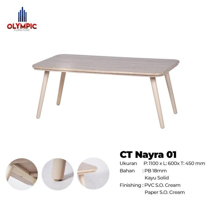 Jual #Termasuk PPN#** Meja Tamu Coffee Table Olympic CT Nayra | Shopee ...