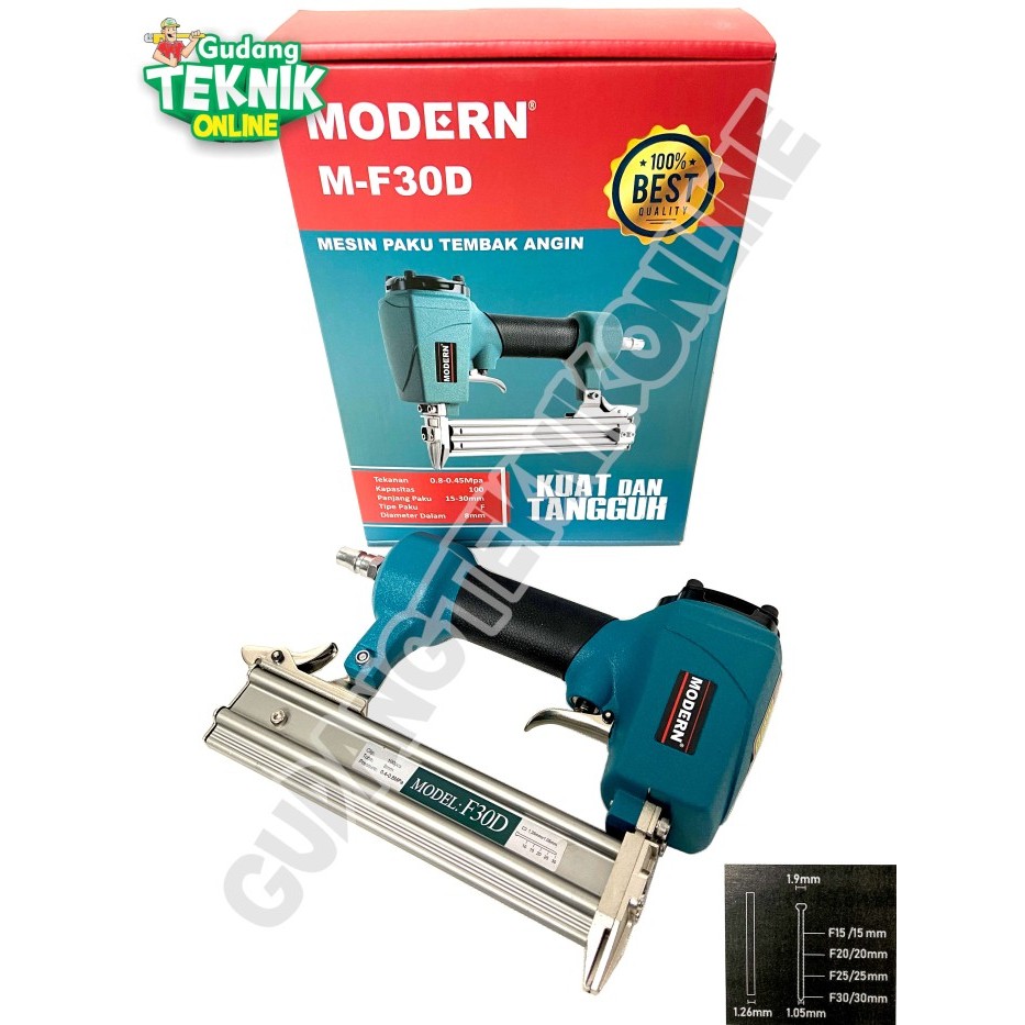 Jual Air Nailer MODERN M-F30D Mesin Paku Tembak Angin Lurus Tembak Kayu | Shopee Indonesia