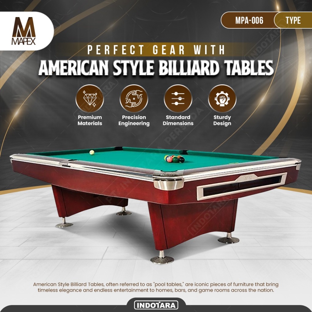 Jual Meja Billiard MAPEX Lusso 9 ft MPA-006 - Meja Bilyar / Meja Biliar ...