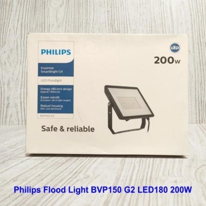 Jual Promo Lampu Sorot Led 200 Watt Philips Bvp 150 Flood Light 200W Bvp150 Temba | Shopee Indonesia