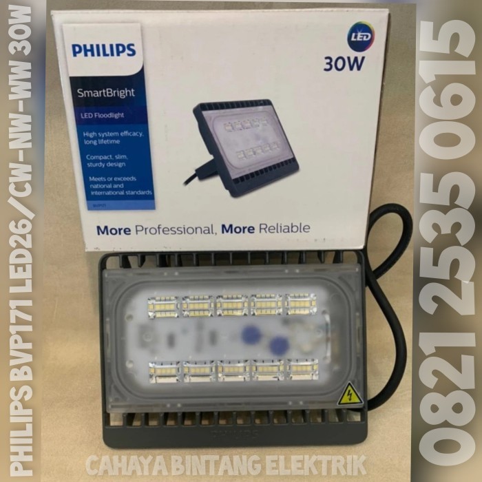 Jual Philips Floodlight Led Bvp171 Led26 30W Wb Grey Ce Lampu Sorot ...