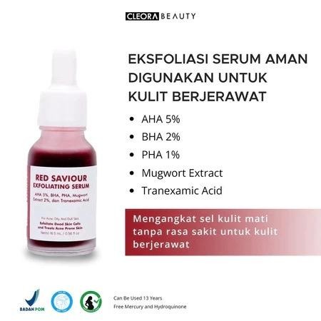 Jual Cleora Beauty Red Saviour Exfoliating Serum - Exfoliating Dark ...
