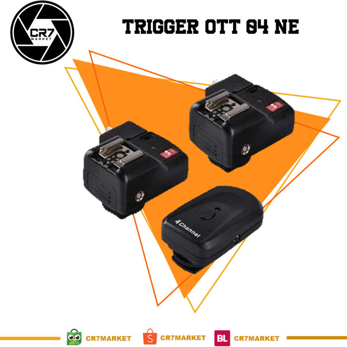 Jual Wireless Flash Trigger OTT-04 NE (2 receiver ) | Shopee Indonesia