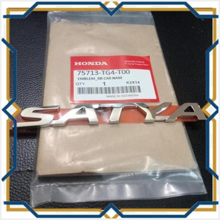 Jual [MJM] EMBLEM LOGO TULISAN SATYA MOBIL BRIO 2019 2020 2021 2022 ...