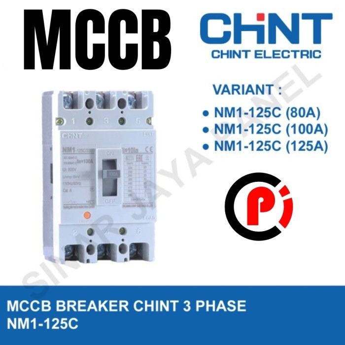 Jual HARGA DISC - ORIGINAL CHINT MCCB 3 PHASE NM1-125C 3P 80A 100A 125A Circuit Breaker Panel ...