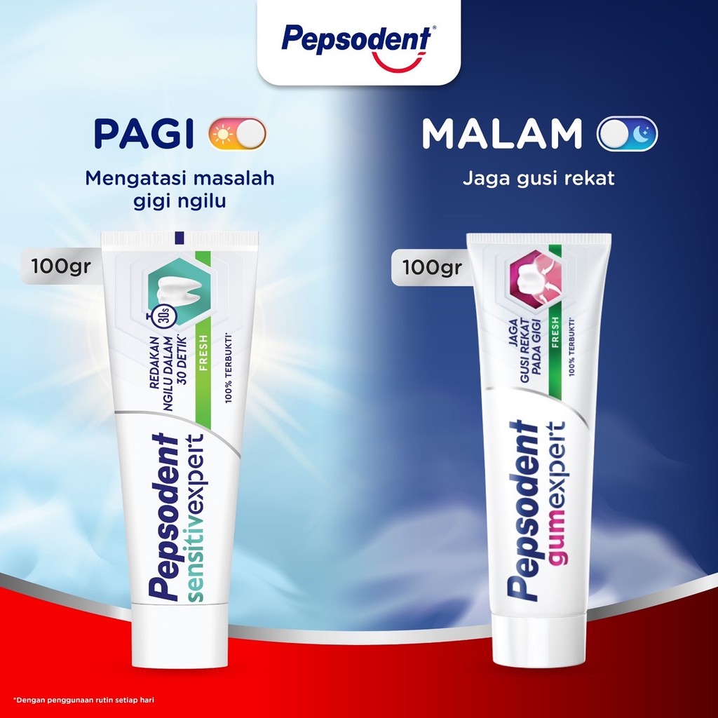 Jual Pepsodent Day and Night Set - Pasta Gigi Sensitive Expert dan Gum ...