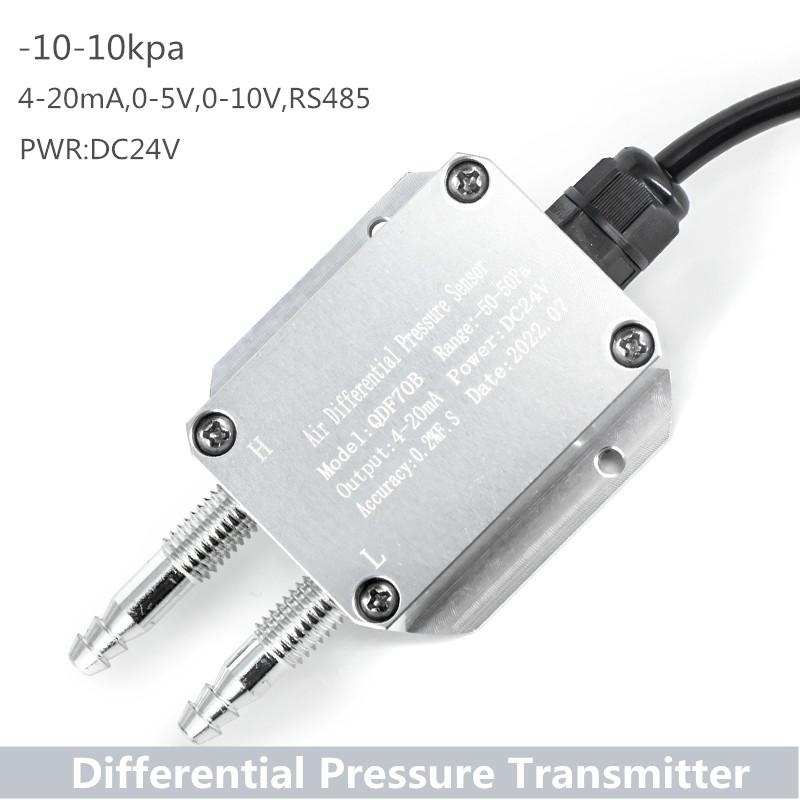 Jual GUMO Wind Air Differential Pressure Transmitter 0-10Kpa Pressure Sensor 4-20mA 0-10V RS485 ...