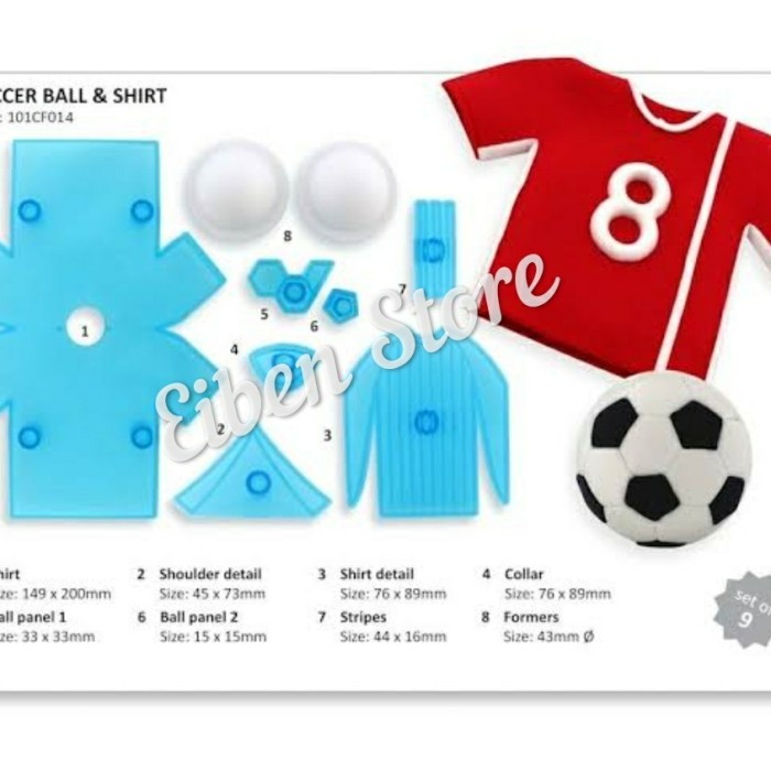 Jual TERBARU! Jem Cutter Soccer Ball & Shirt set-9 | Shopee Indonesia