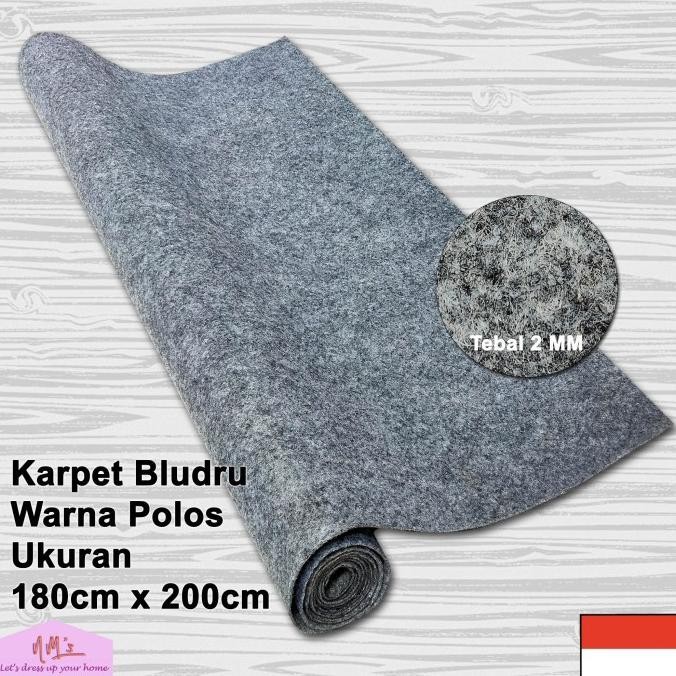 Jual Karpet non woven salur polos bludru brudu alas lantai duduk pameran | Shopee Indonesia