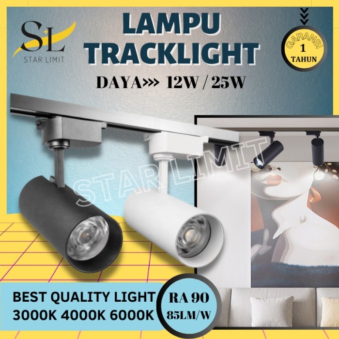 Jual Lampu Sorot Rel Led Track Light Lampu Rel Sorot Spotlight Track 12/25W | Shopee Indonesia