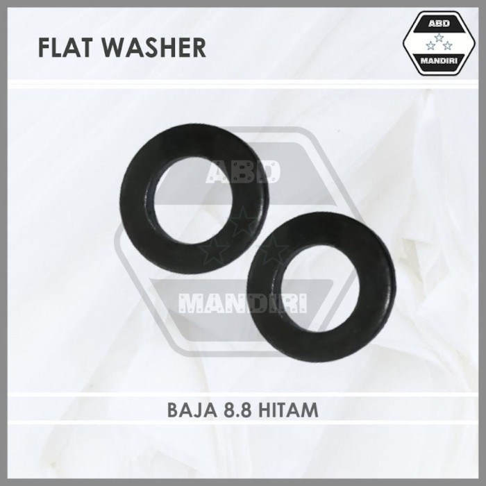 Jual Baja Hitam 8.8 Ring Plat WP M6 ( Flat Washer ) M 6 (1/4") | Shopee ...