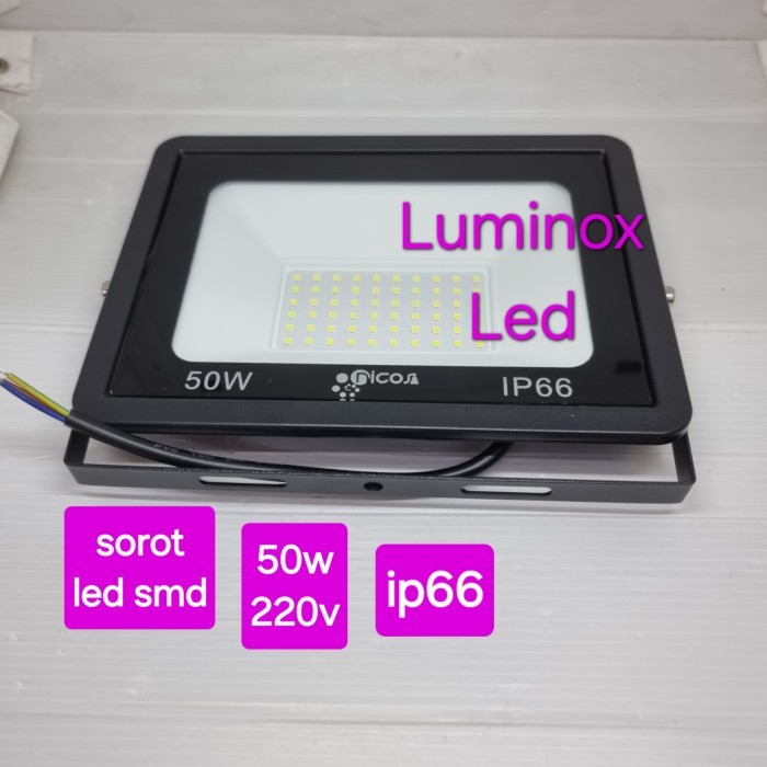 Jual Lampu Sorot Led 50W 50Watt Smd / Lampu Tembak Led 50Watt 50W 220V | Shopee Indonesia