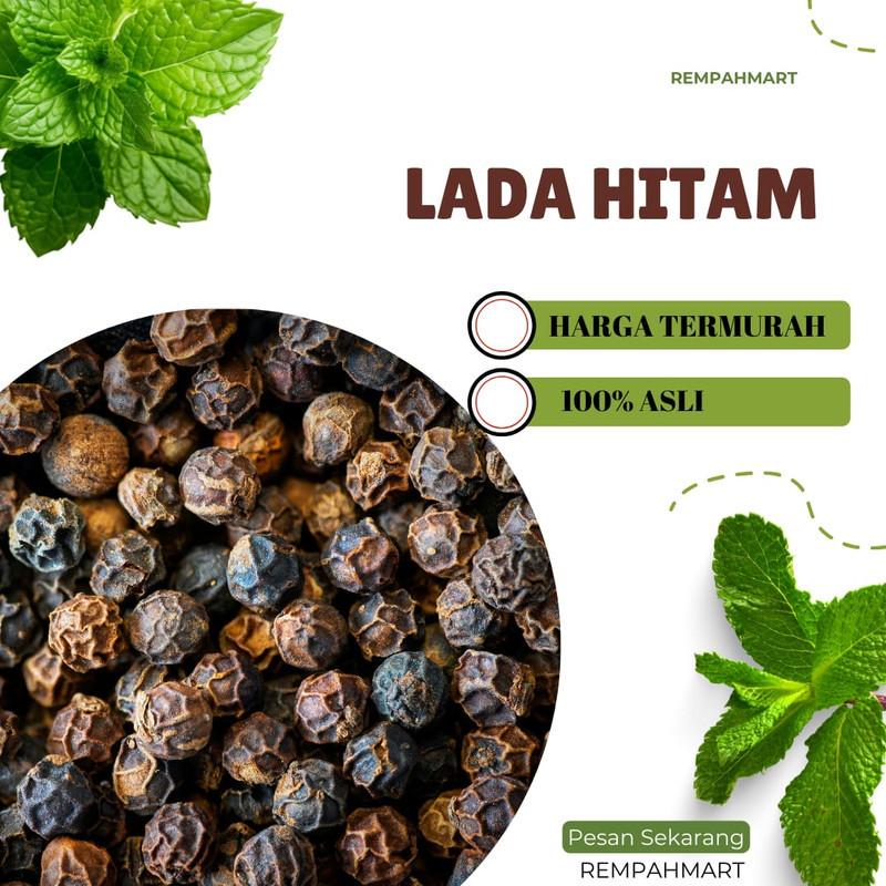 Jual 100g 50g Rempah Lada Hitam Asli Black Pepper / Merica Hitam ...
