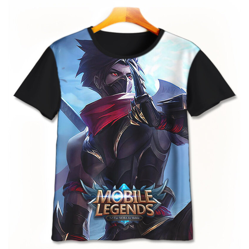 Jual Baju Kaos Anak 3D Mobile Legends ML - Hayabusa Pakaian Anak Laki - Laki Perempuan Kaos ML ...