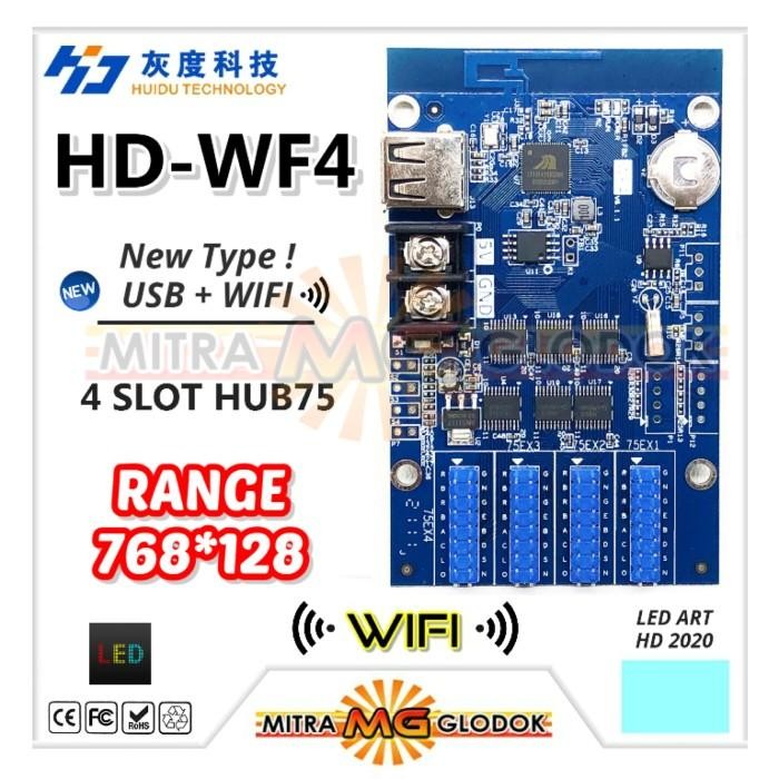 Jual HUIDU CONTROLLER HD - WF4 RUNNING TEXT USB + WIFI KONTROLER RGB HUB75 | Shopee Indonesia