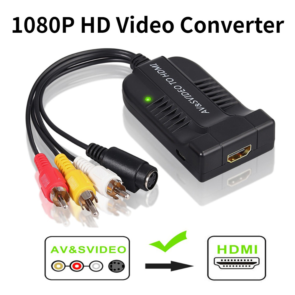 Jual TOKOBATAKL RCA S-Video to HDMI Video Adaptor Converter With USB ...