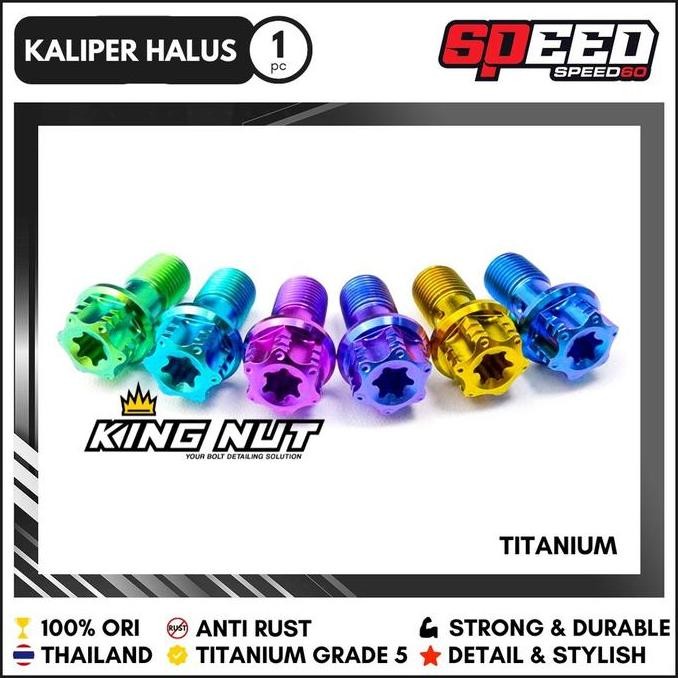 Jual Titanium Probolt Baut Kaliper Banjo Selang Rem Kasar Halus Grade 5 King Nut Thailand ...