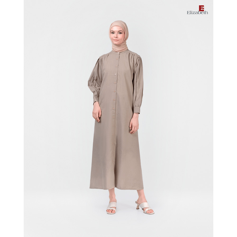 Jual Elizabeth Clothing - Gamis Polos Full Kancing 0595-1837 | Shopee ...