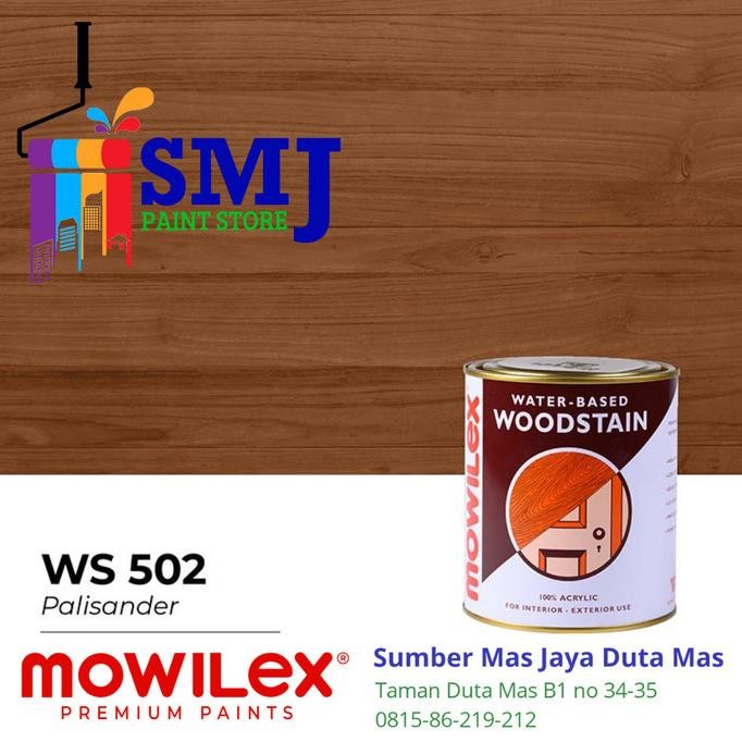 Jual Cat Woodstain Kayu MOWILEX Water Based 502 Warna Palisander 1L ...
