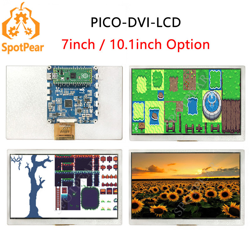 Jual New Raspberry Pi Pico 7inch DVI LCD 10.1inch Display Screen 1024× ...