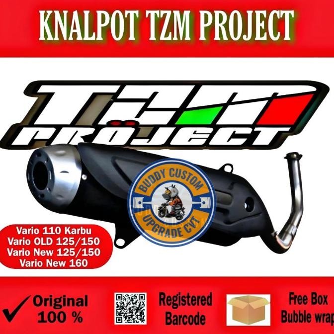 Jual Knalpot TZM Project Vario OLD NEW 125/150/160 Knalpot Racing TZM Vario | Shopee Indonesia