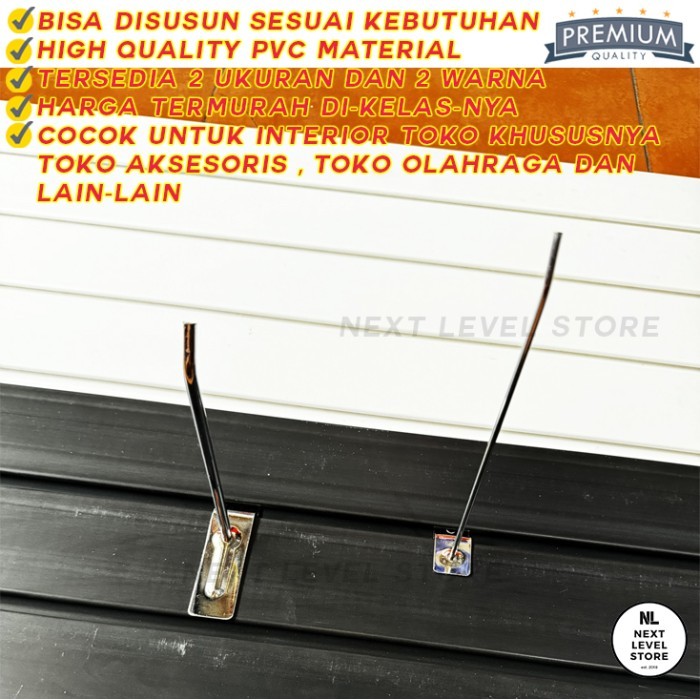 Jual PEGBOARD SLATWALL HOOK PAPAN DISPLAY CANTOLAN TOKO BOOTH BAZAAR ...