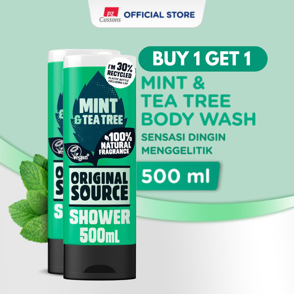 Jual [BUY 1 GET 1] Original Source Body Wash Mint & Tea Tree 500ml ...