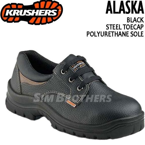 Jual Sepatu Safety Shoes Krushers Alaska Black Terlaris | Shopee Indonesia