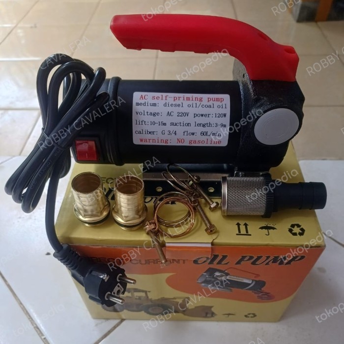 Jual Baru Pompa Minyak Ac Electric Oil Pump Ac 220V-50/60Hz Bbm Solar Pommini | Shopee Indonesia