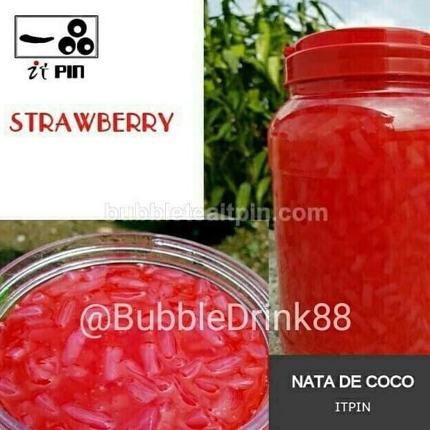 Jual Itpin Nata De Coco Strawberry Premium 3.5kg | Shopee Indonesia