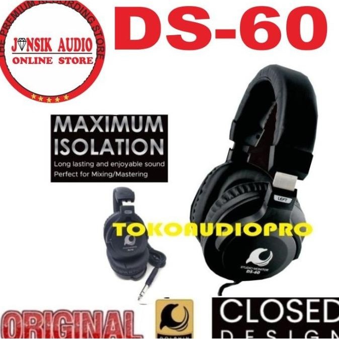 Jual dolphin sound ds50 ds-50 ds 50 headphone studio Terlaris | Shopee ...