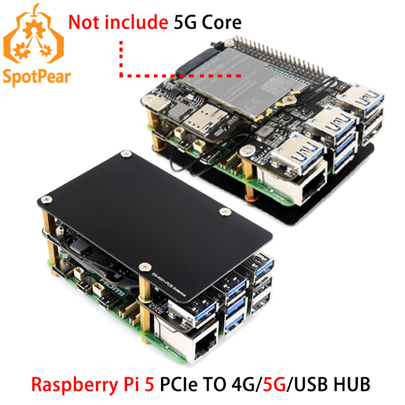 Jual NEW Raspberry Pi 5 PCIe to M.2 4G/5G USB 3.2 HUB For SIMCom ...